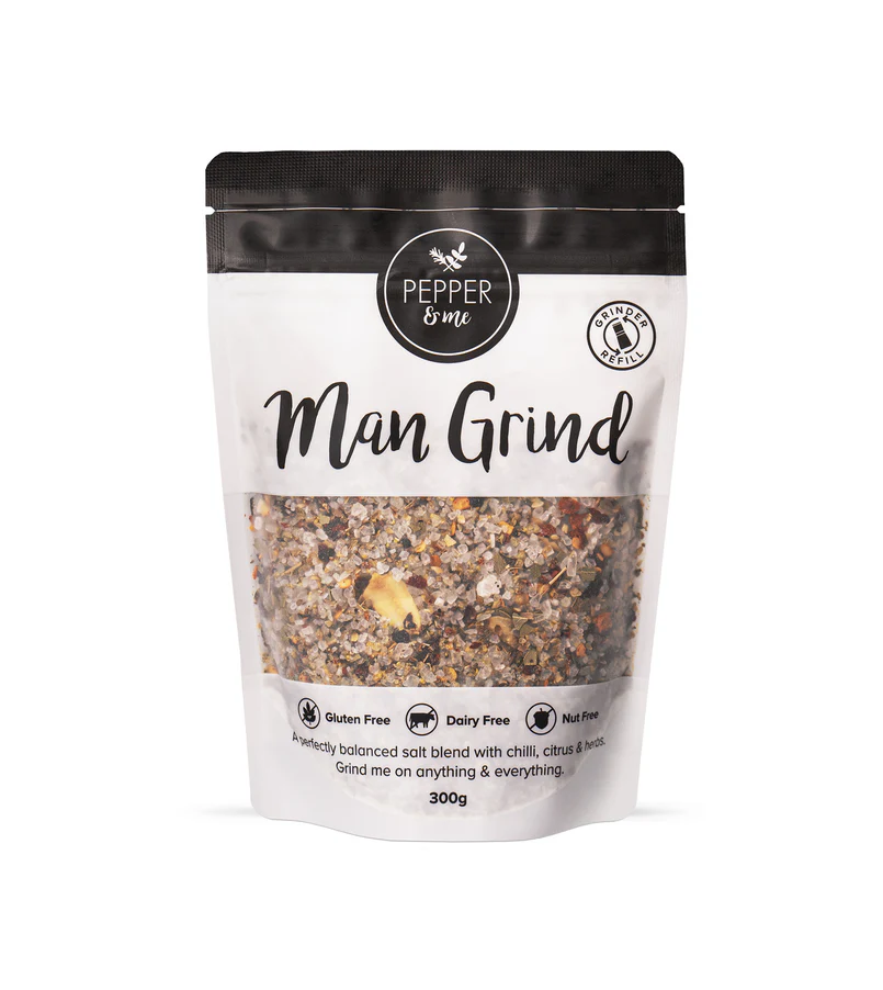 Pepper & Me - Man Grind Salt Blend 300gm | Jeffersons Giftware